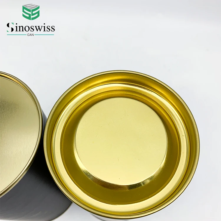 250g Size Empty Paper Material Instant Coffee Powder Tin