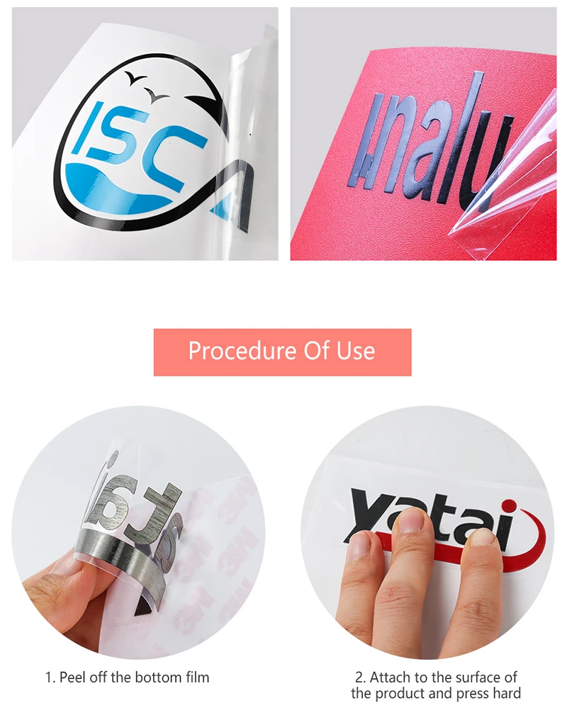 Customized Printing Waterproof UV Transfer Sticker