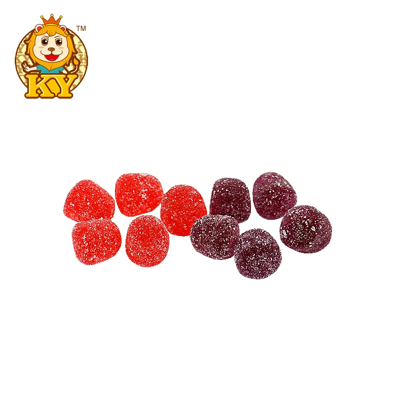 Wholesale Strawberry and Grape Flavor Soft Chewing Gummy Candy