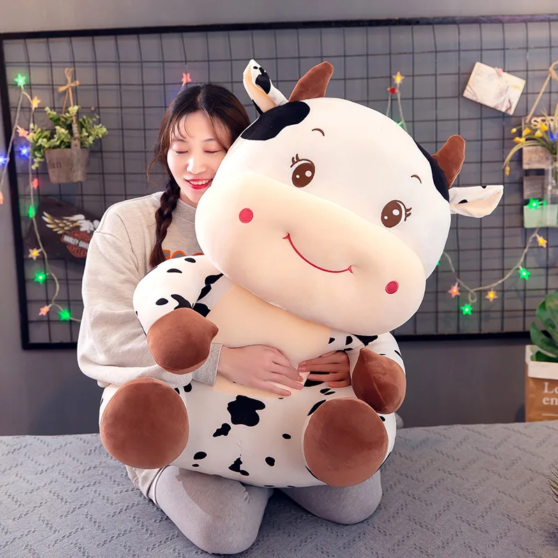 Cute Milk Cow Plush Toy - Perfect Weighted Stuffed Animal