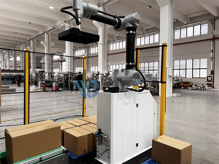 Automated Robotic Palletizing System Robotic Case Packer Palletizer Machine Palletizer Robot ...