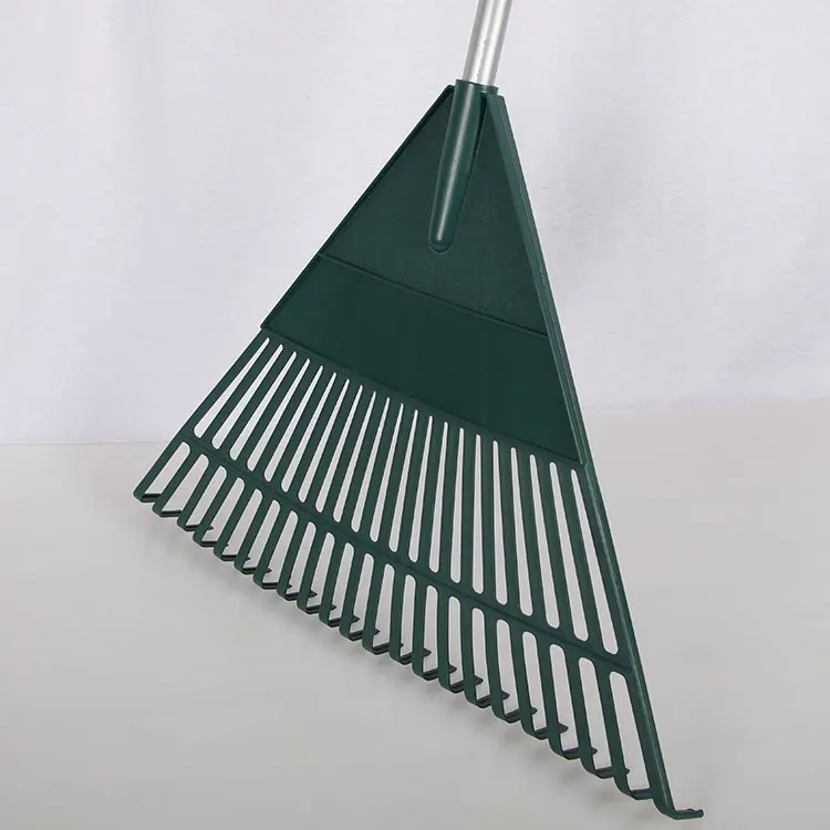 Leaf Rake Steel Handle Garden Rake With Telescopic Metallic Handle ...