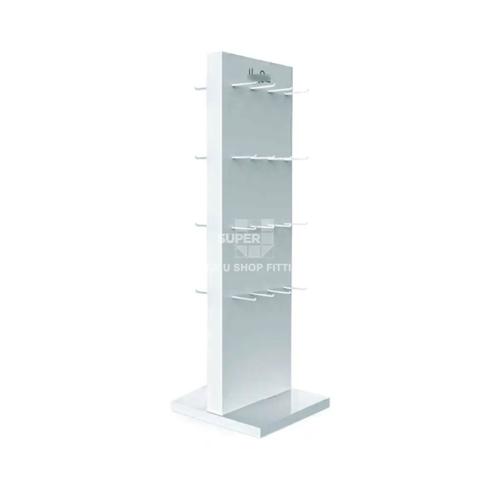 Custom Two-Sided Wood Socks Display Stands with Hooks - MDF Retail Sock ...