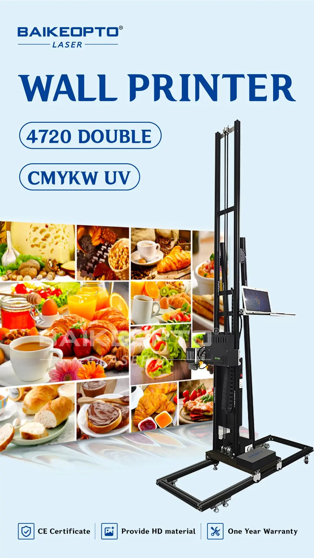 Portable Automatic Vertical Wall Printer Colorful 3d Uv Wall Inkjet Printing Machine - Buy Black ...