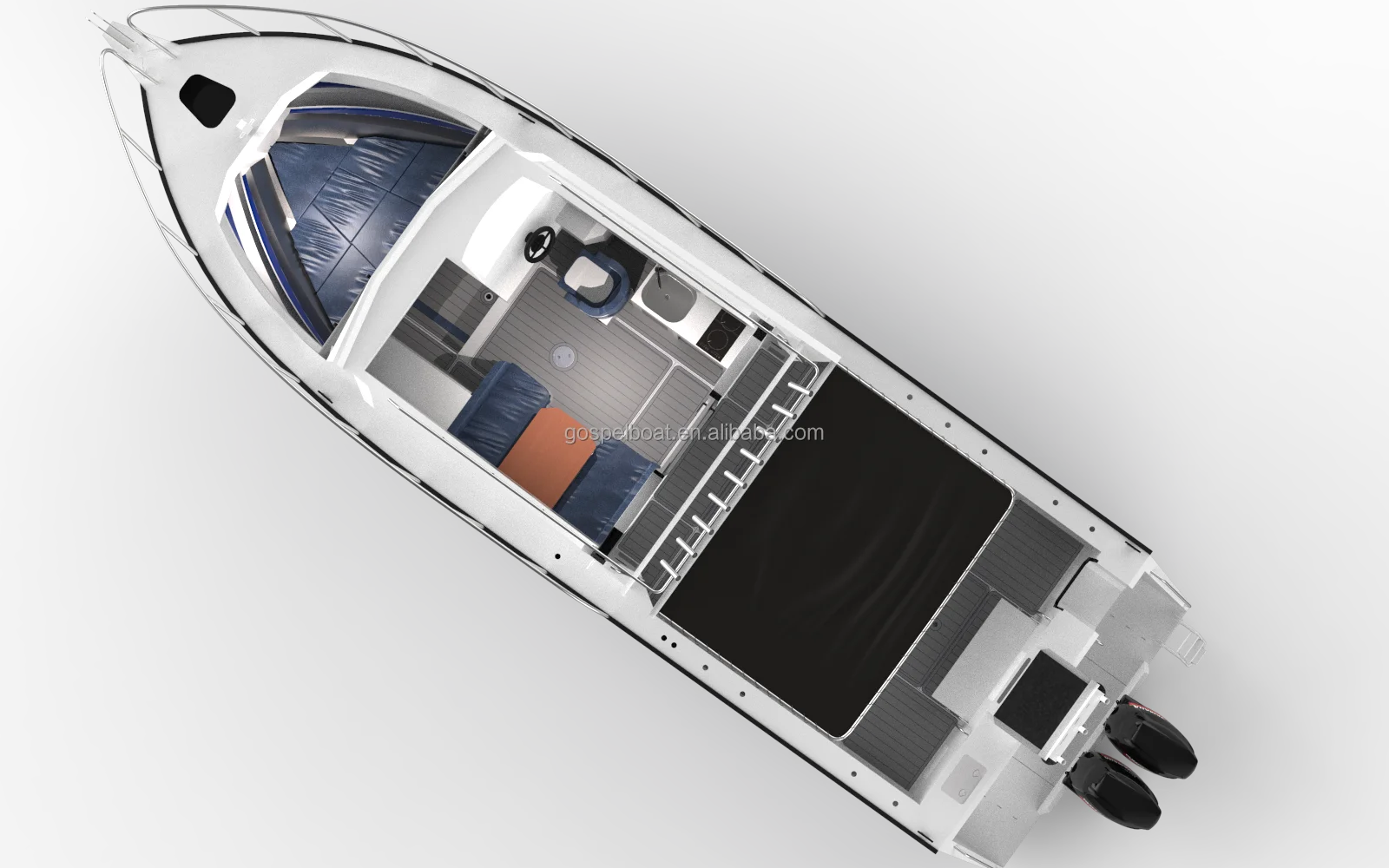 36ft Aluminum Luxury Yacht Boat for Fishing and Leisure