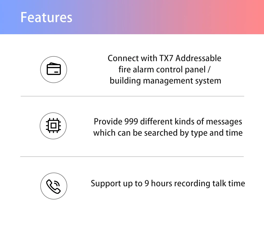 Tanda Fire Telephone Control Panel - Emergency Intercom