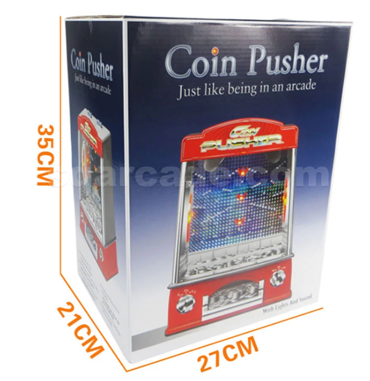 Toydaloo Coin Pusher Arcade Game with Lights & Sounds, 150 Coins, OEM