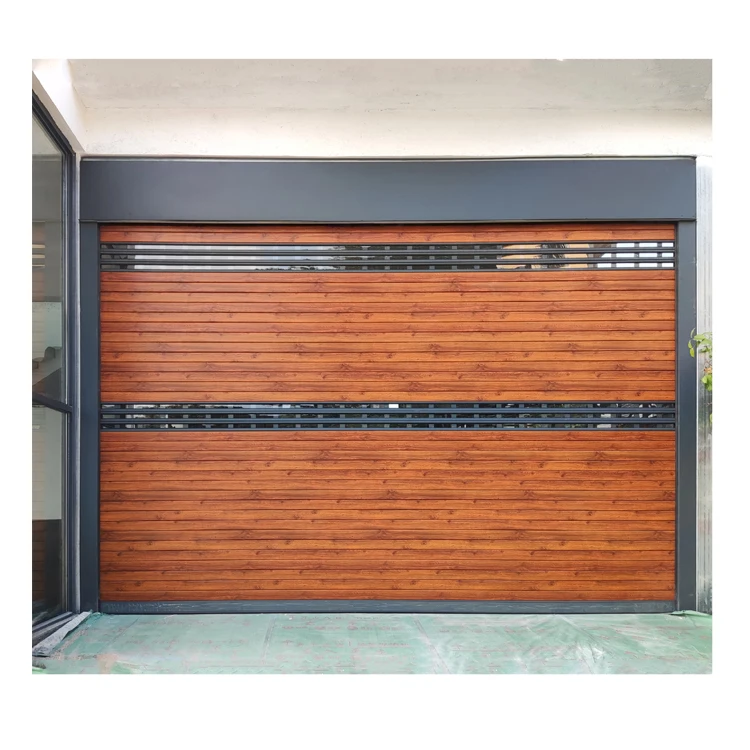 16x 7 Residential Sectional Automatic Remote Control Flap Garage Doors ...
