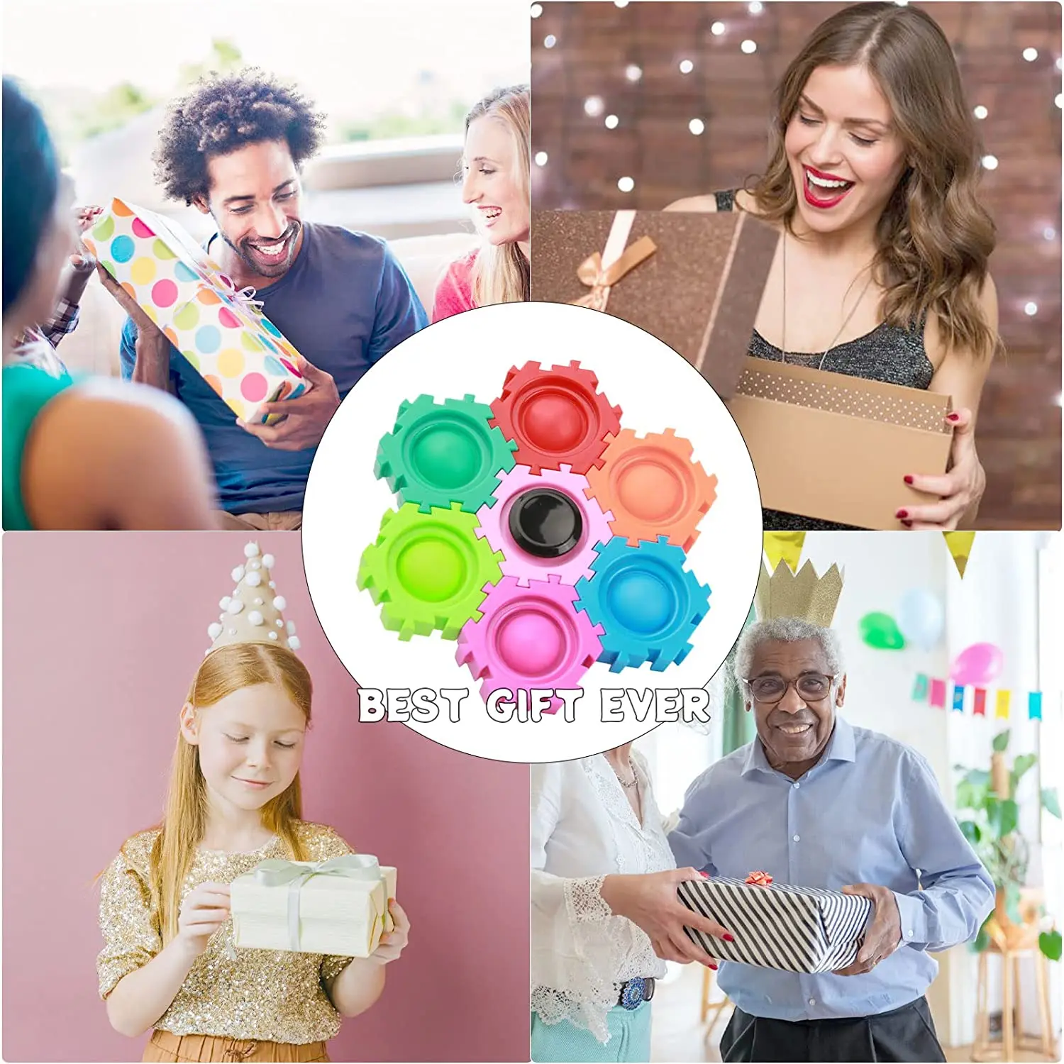 Diy Pop Fidget Blocks Toys Building Blocks For Toddlers Puzzle Pop ...