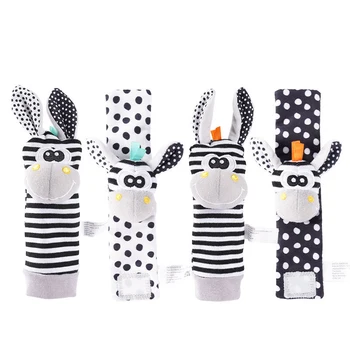 Baby Soft Rattle Wrists,Foot Rattles Finders Socks Set Hand Arm Baby ...