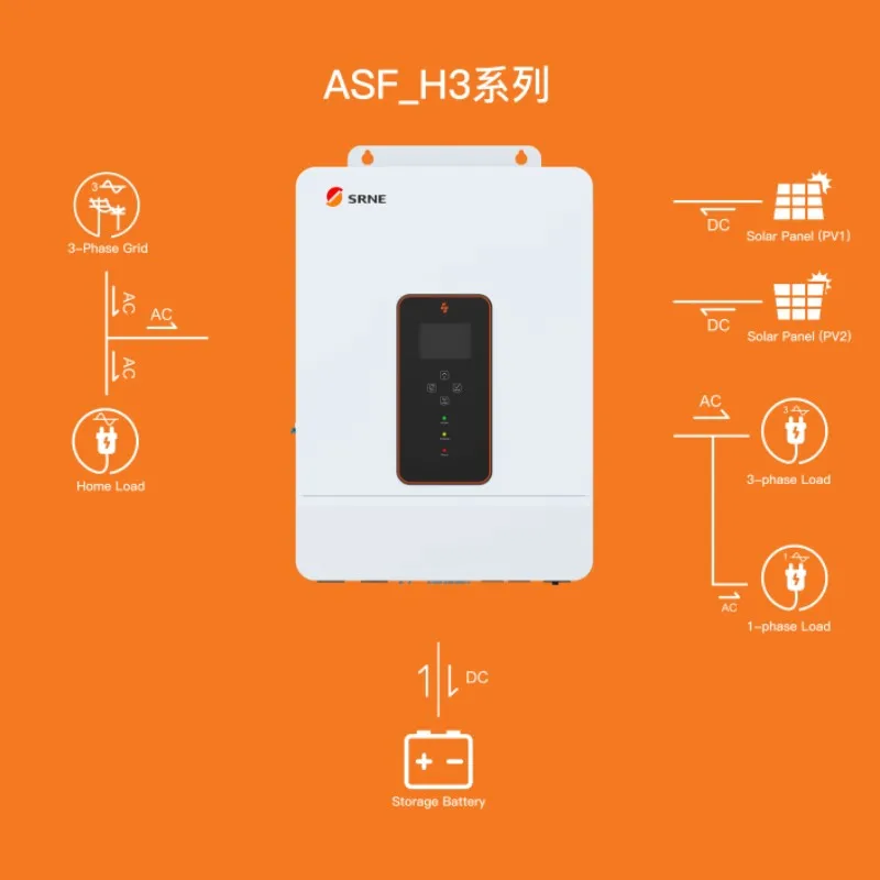 SRNE Three Phase 230V 400V 8KW 10KW 12KW off Grid Solar Inverter
