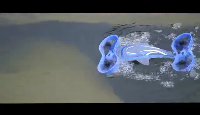 New Lh-x70 2.4g Small Toy Drone Marine Land And Air Three-amphibious ...