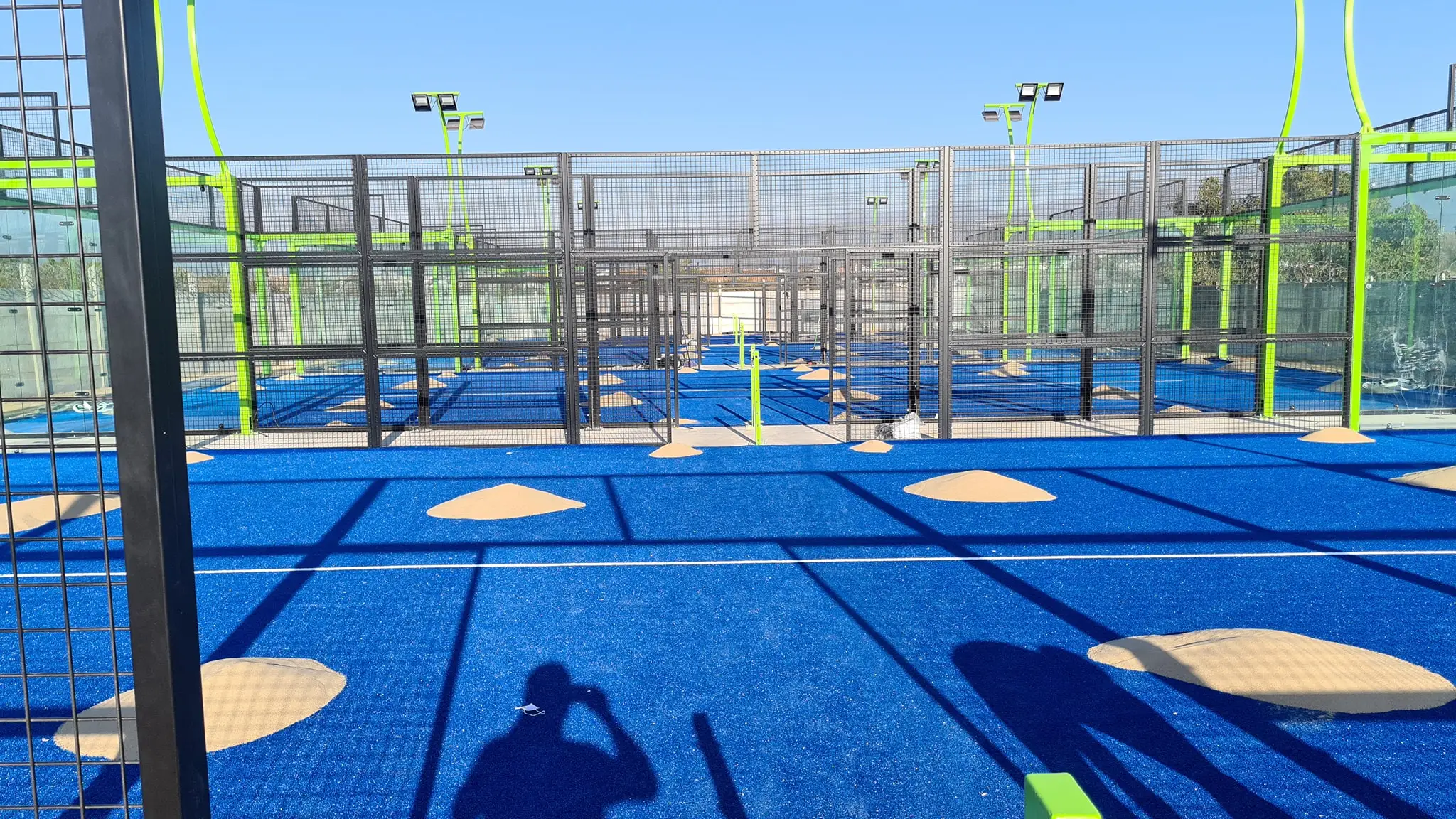 Blue Color Tennis Court Grass Padel Turf Cage Synthetic