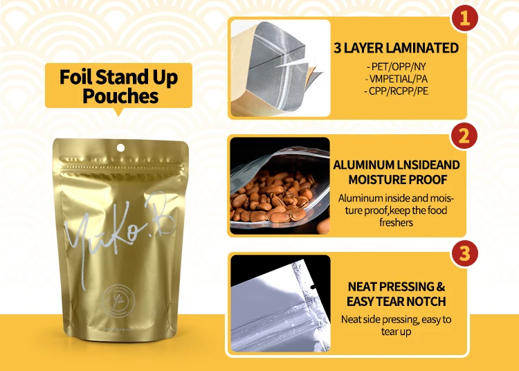 Manufacturer Custom Ziplock Plastic Tobacco Cigars Packaging 2-way ...