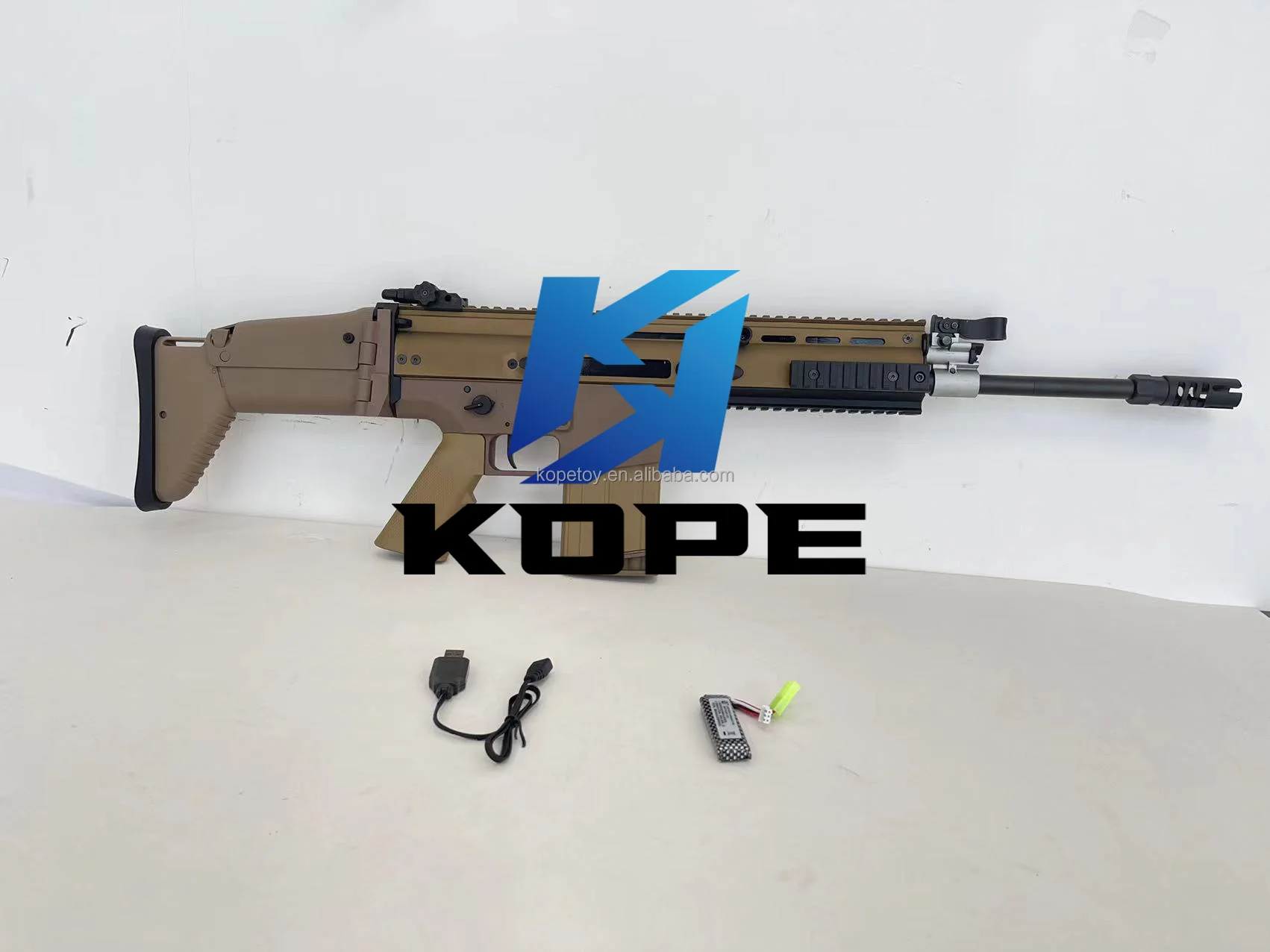 Kopetoy Mk Scar-l Chip Assault Rifle Metal Gear Toy Guns Gel Blaster ...