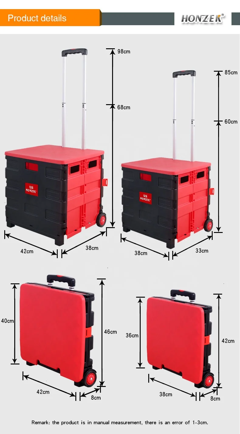Durable, Foldable Shopping Cart - Perfect for Supermarkets