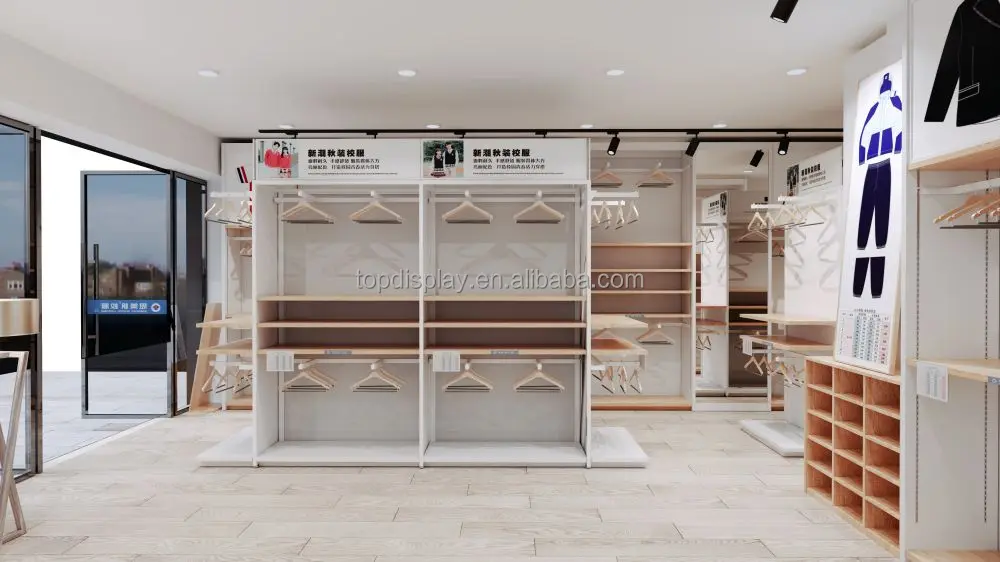 Custom Uniqlo Metal Clothes Display Stands Clothing Rack for Clothes ...