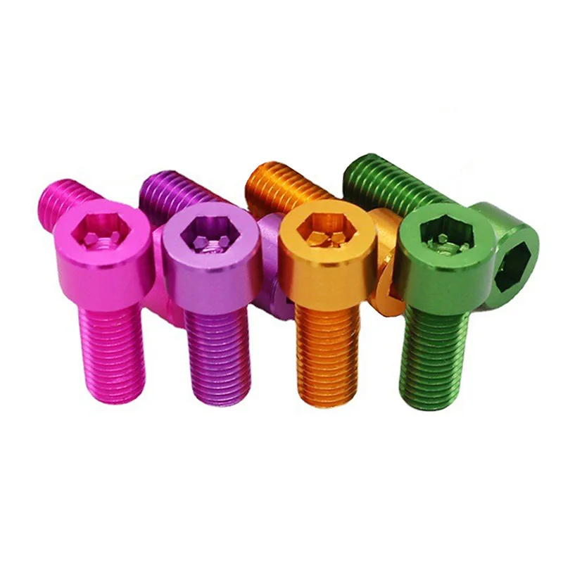Colored Aluminum Bolts Anodized Al7075 Al6063 3mm M2m3m4 Allen Aluminum ...