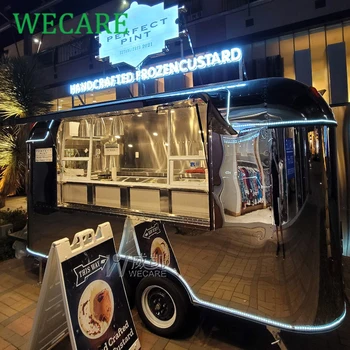 Wecare Custom Mobile Gelato Hot Dog Dessert Cart Airstream Ice Cream ...