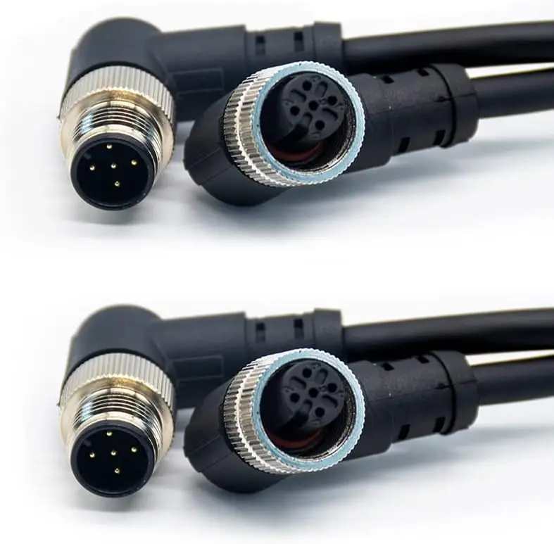 Can Bus Connector Cable, M12 5 Pin a Coding Male Female Connector Cable ...
