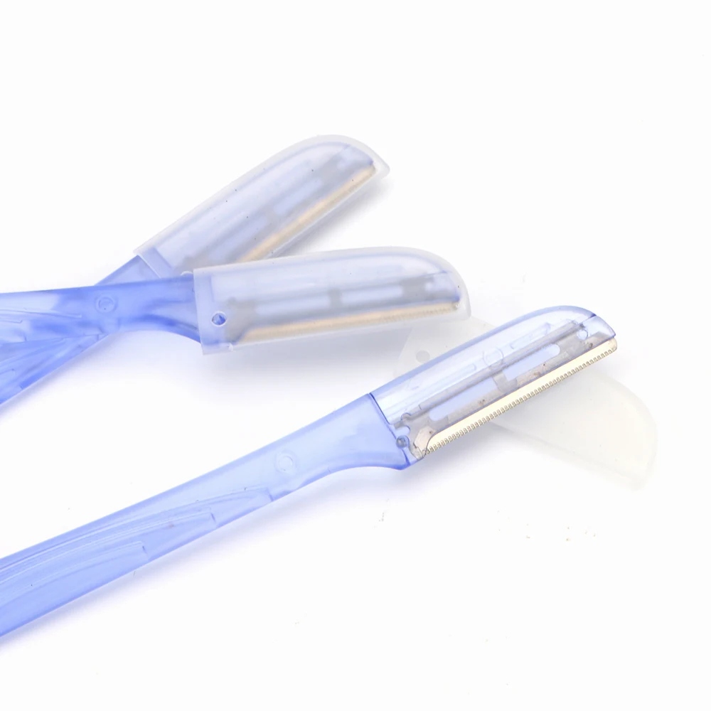 Women Lady Makeup Tool Eyebrow Shaving Razor Set 3 Pack Eyebrow Razor ...