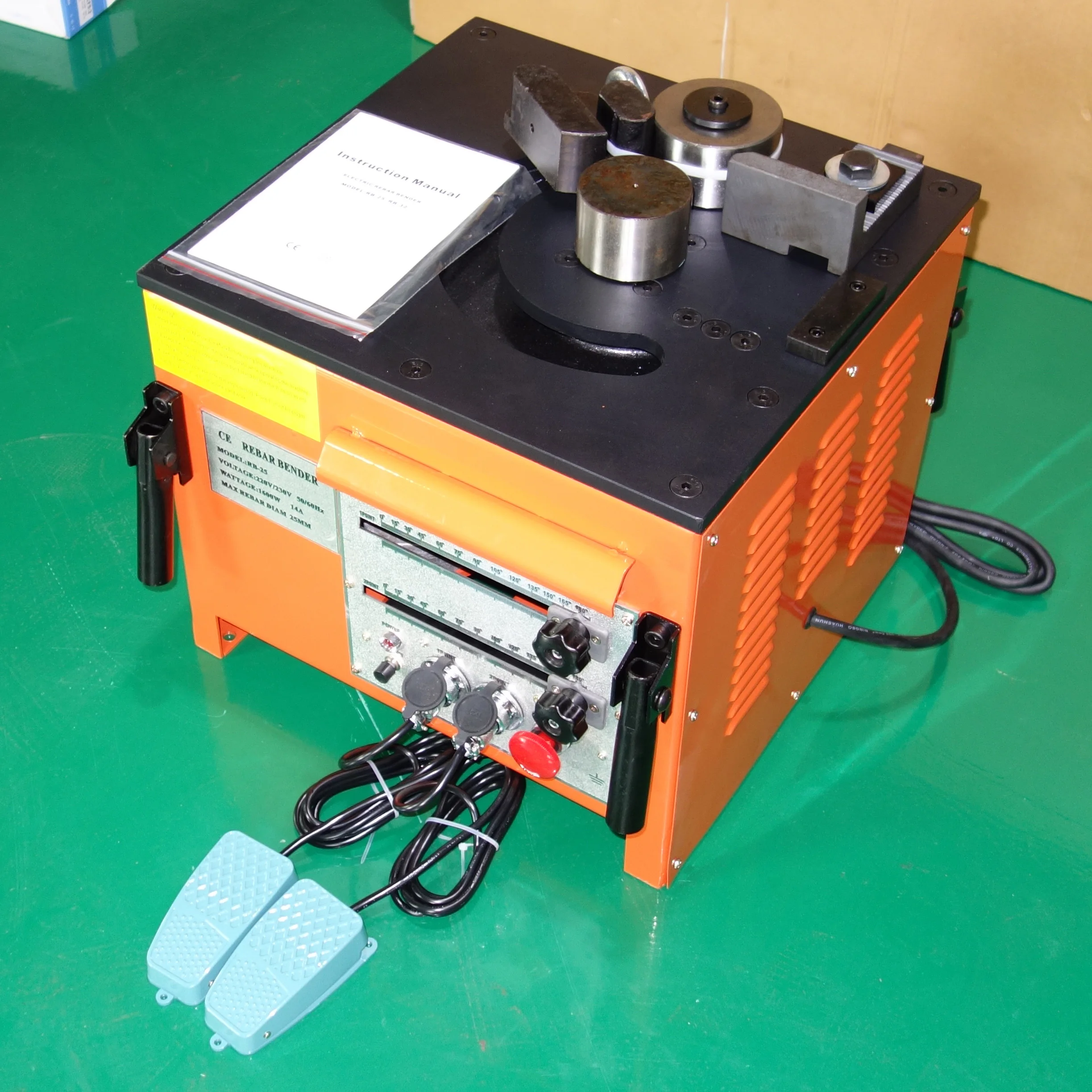 Electric Rebar Bender 1 Inch 25mm Steel Bar Bending Machine With Foot ...