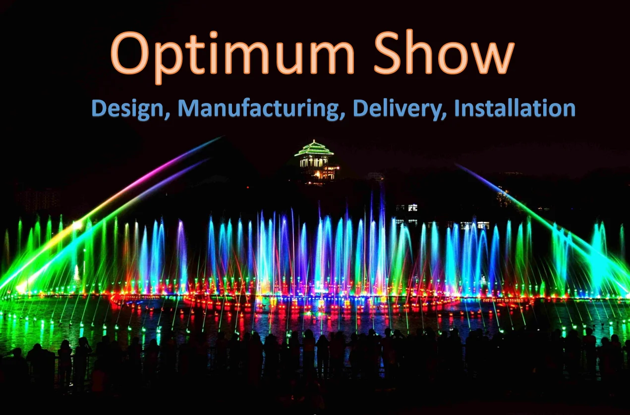 Water Screen Projection Fountain Laser Light Show System