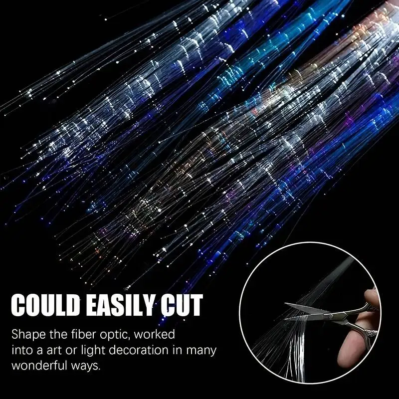 Colorful Flash Led Hair Braids - Luminous Party Hair