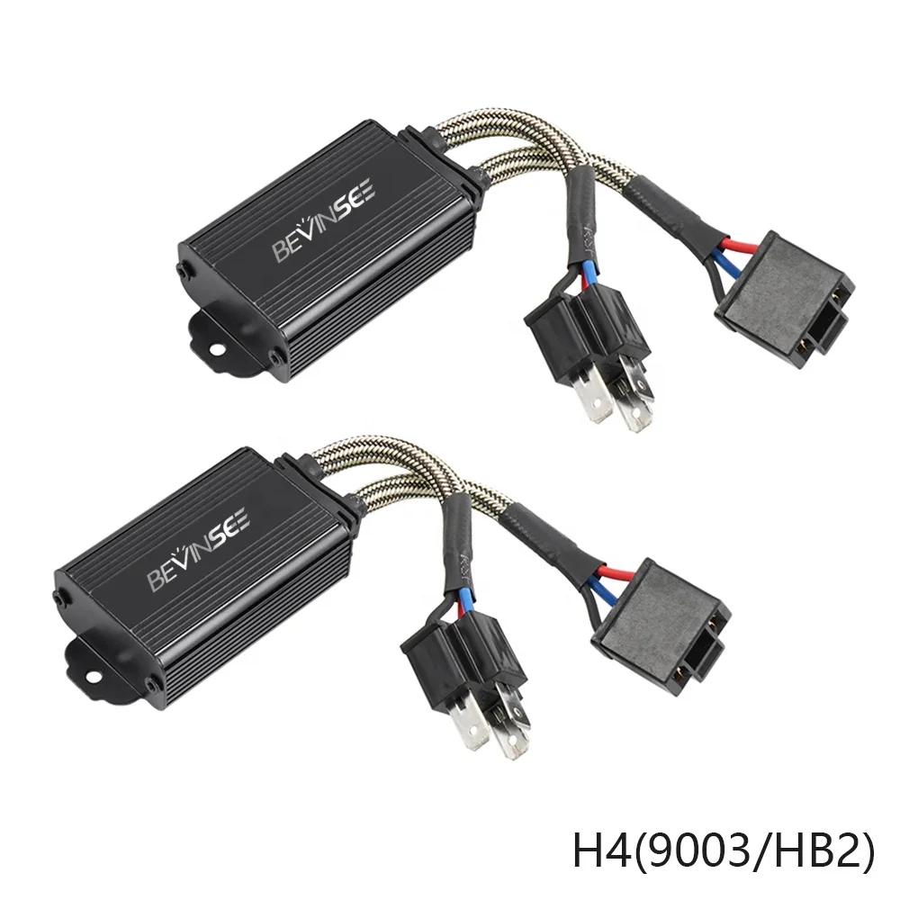 Bevinsee 2x H4 Canbus Decoder For Led Headlight Bulbs Warning Error Free Load Resistor - Buy H4 ...