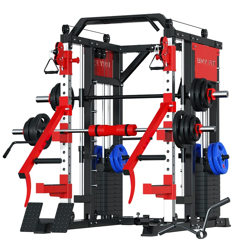 Multi Function Gym Smith Machine Gym Equipment Squat Power Rack Fitness ...