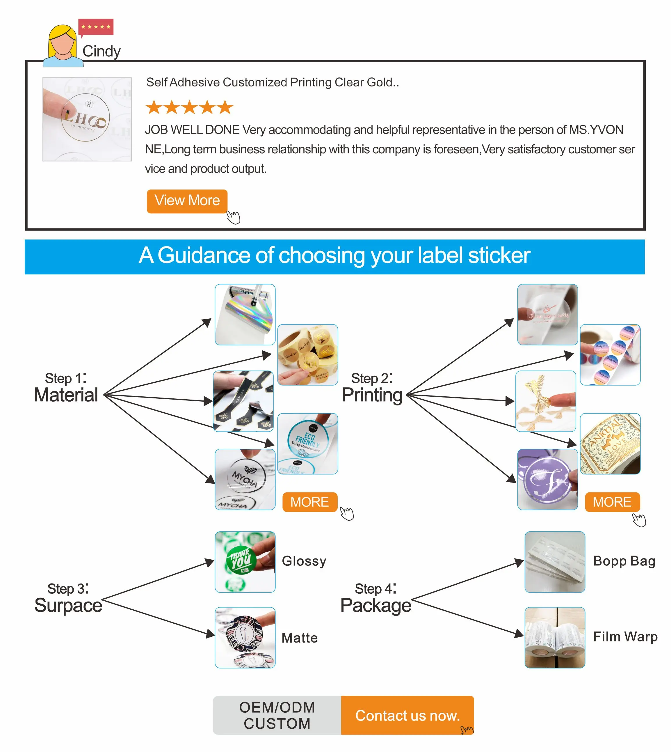 Custom Printing Cosmetic Product Sticker Design Waterproof Adhesive ...