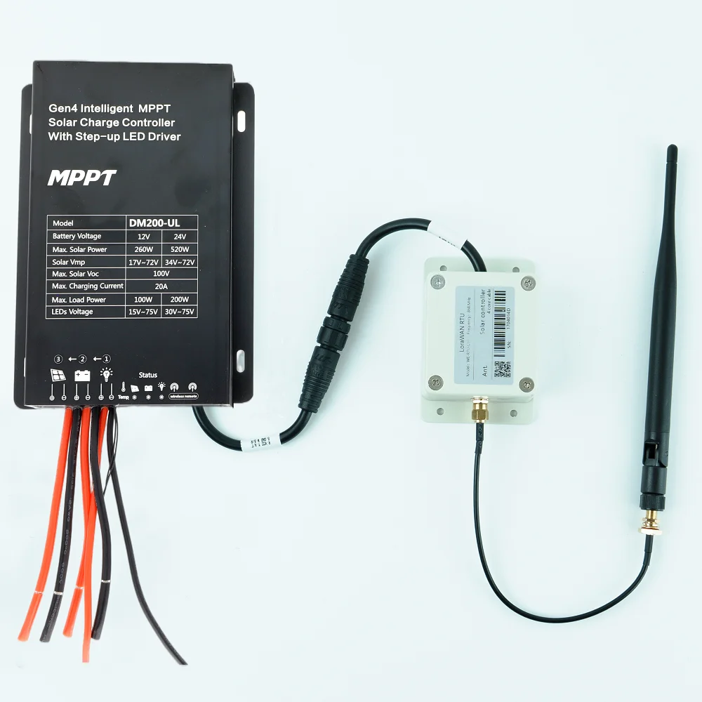 Iot Lorawan 20a Solar Charge Controller For Solar Street Light 100w ...