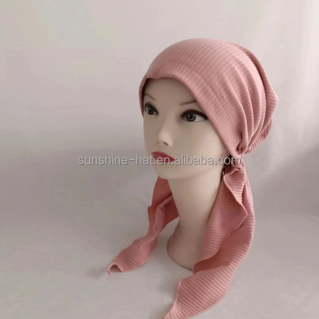 Best Fashion Printed Curved Floral Turban Hijab Cap Muslim Headscarf ...