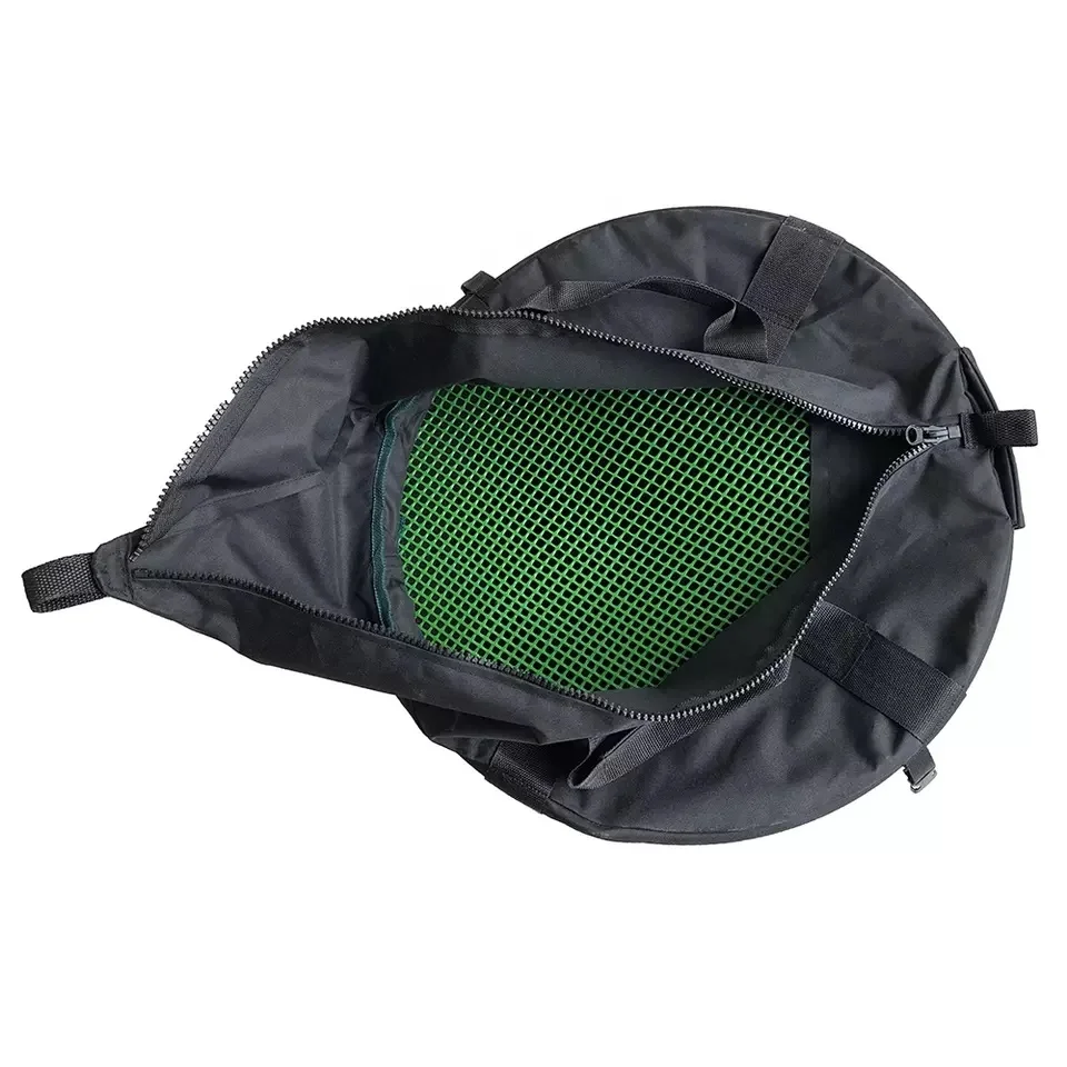 Garden Grass Trimmer Bag - Waterproof Dry Black Leaf Bowl