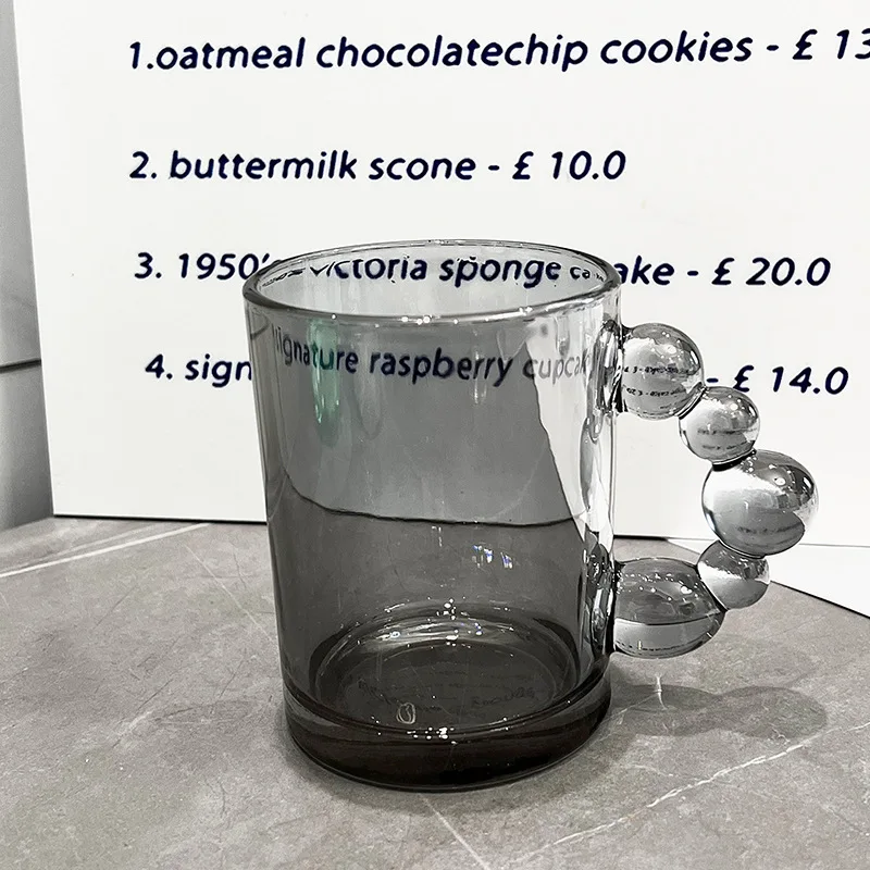 Wholesale Custom 380ml Amber Drinking Water Glass Juice Cups Reusable ...