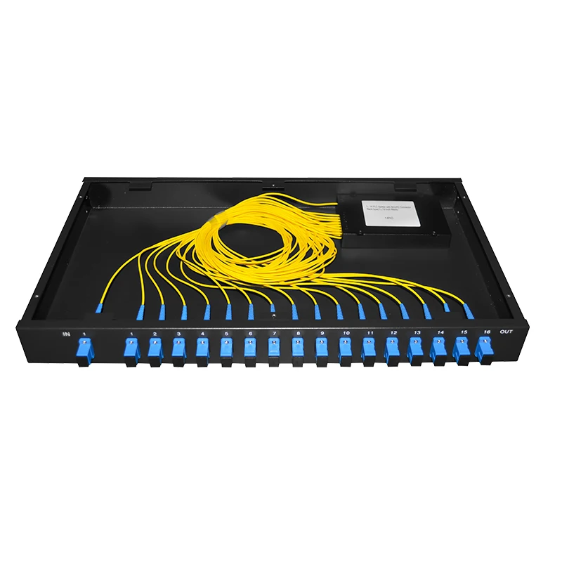 1u 19" Fiber Optic Plc Splitter 1x16 Rack Mount Patch Panel - Buy Rack ...