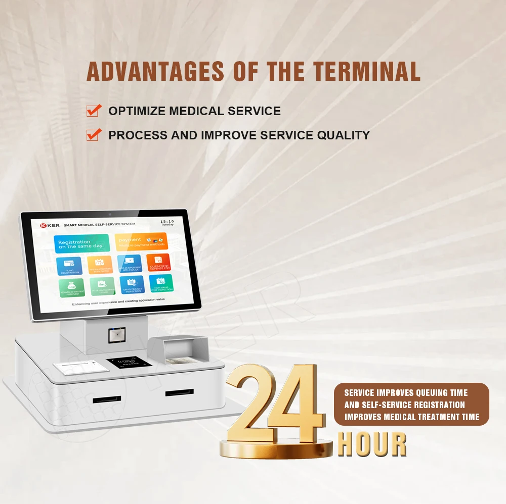 Hospital Desktop Self Service Kiosk 1920x1080p 4k Hd Display Desktop ...