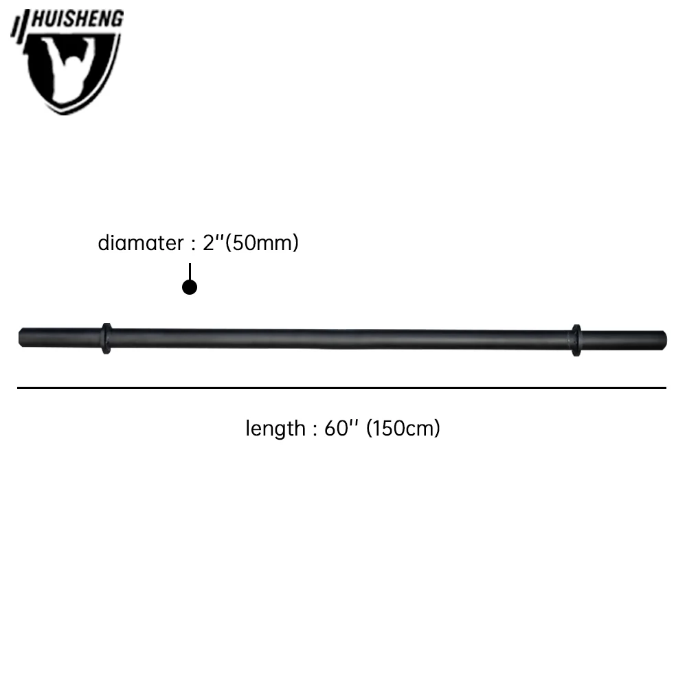 Axle bar 150cm POWDERCOATED 60'' Diamater2.0'' Fit for Weight Plate ...