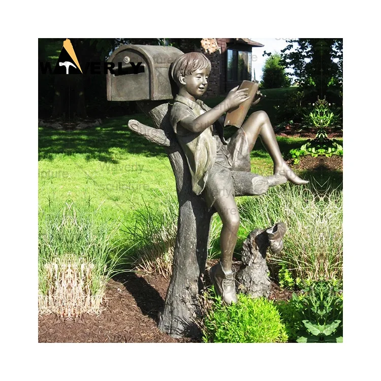Modern Home Garden Decoration Outdoor Mailbox Statue Antique Casting ...