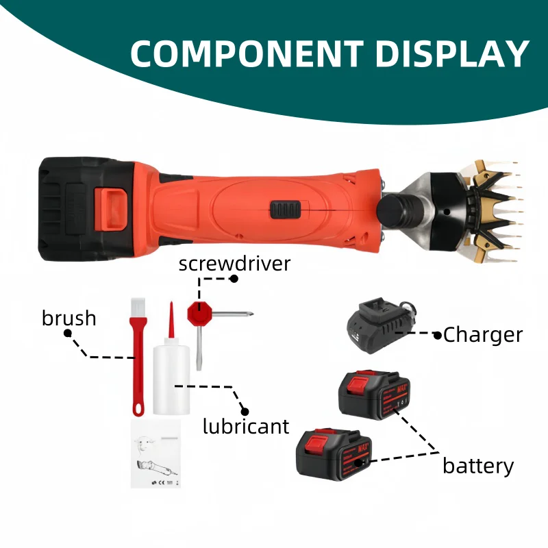 MUDUODUO Electric Sheep Shear Clipper - Efficient Wool Cutting