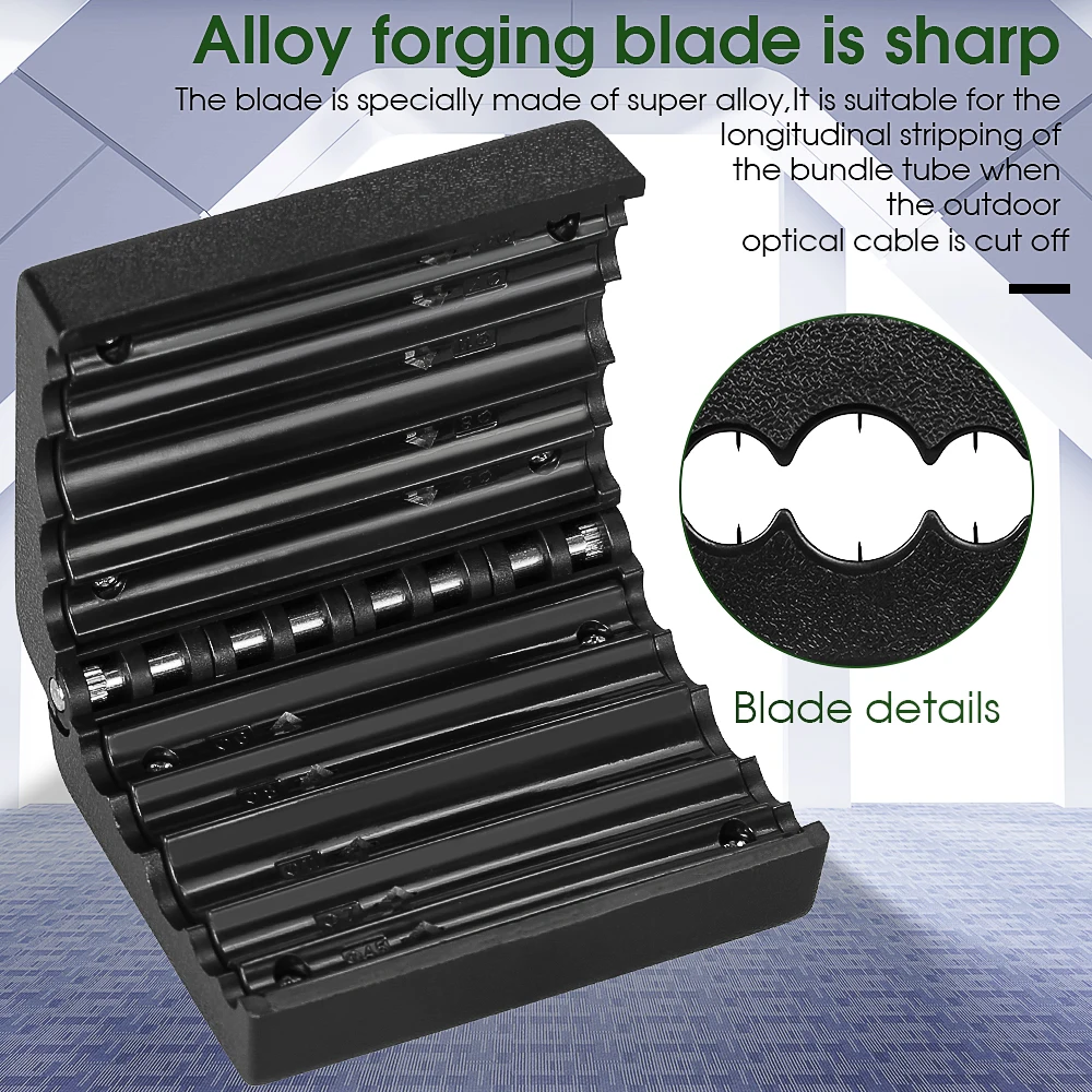 Ftth Fiber Loose Tube Slitter Tool Longitudinal Center Pipe Stripping ...