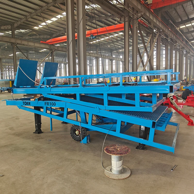 TDER Hydraulic Container Unloading Equipment - 10ton Forklift Dock Ramps