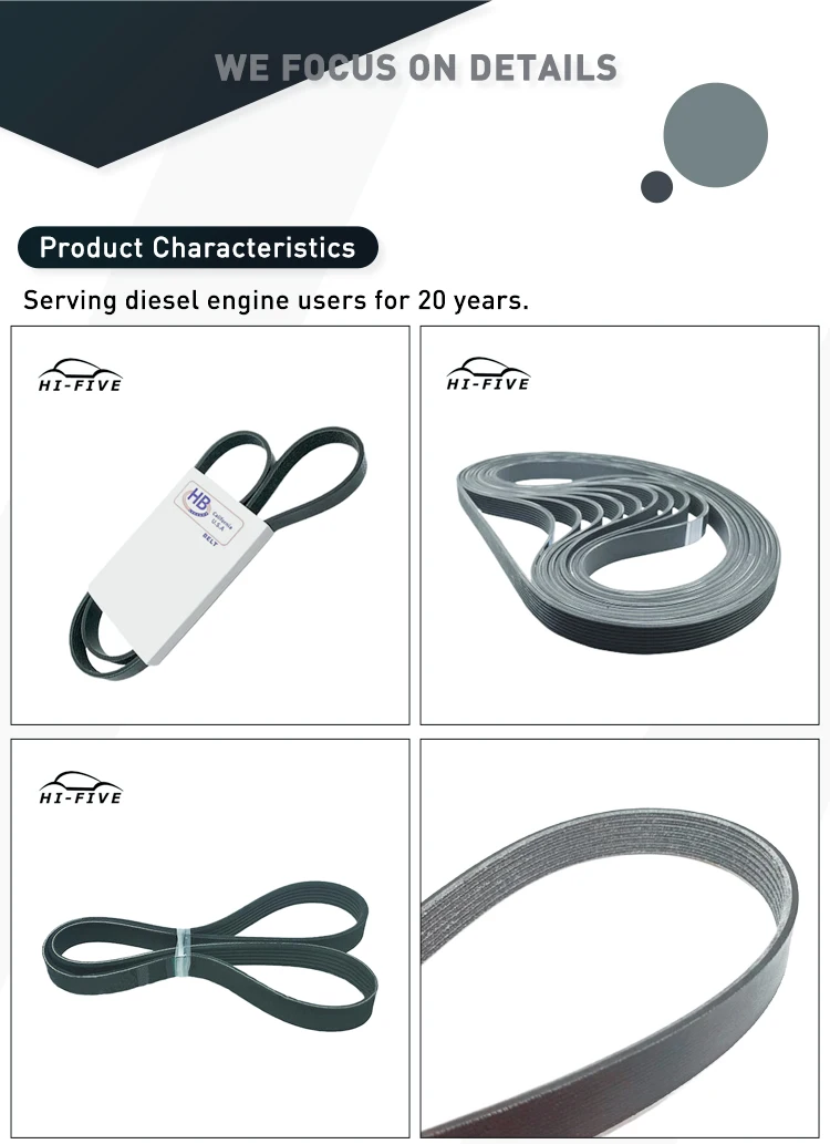 Diesel Engine Parts Hb Belt Engine Belt 8520av17*1345 For Pc100-6 Pc200 ...