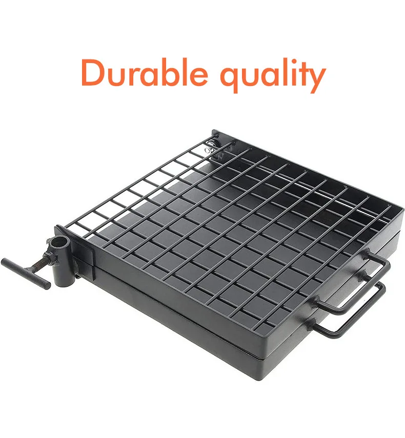Foldable Charcoal Grill Camping Campfire Portable Tray Type Rotating ...