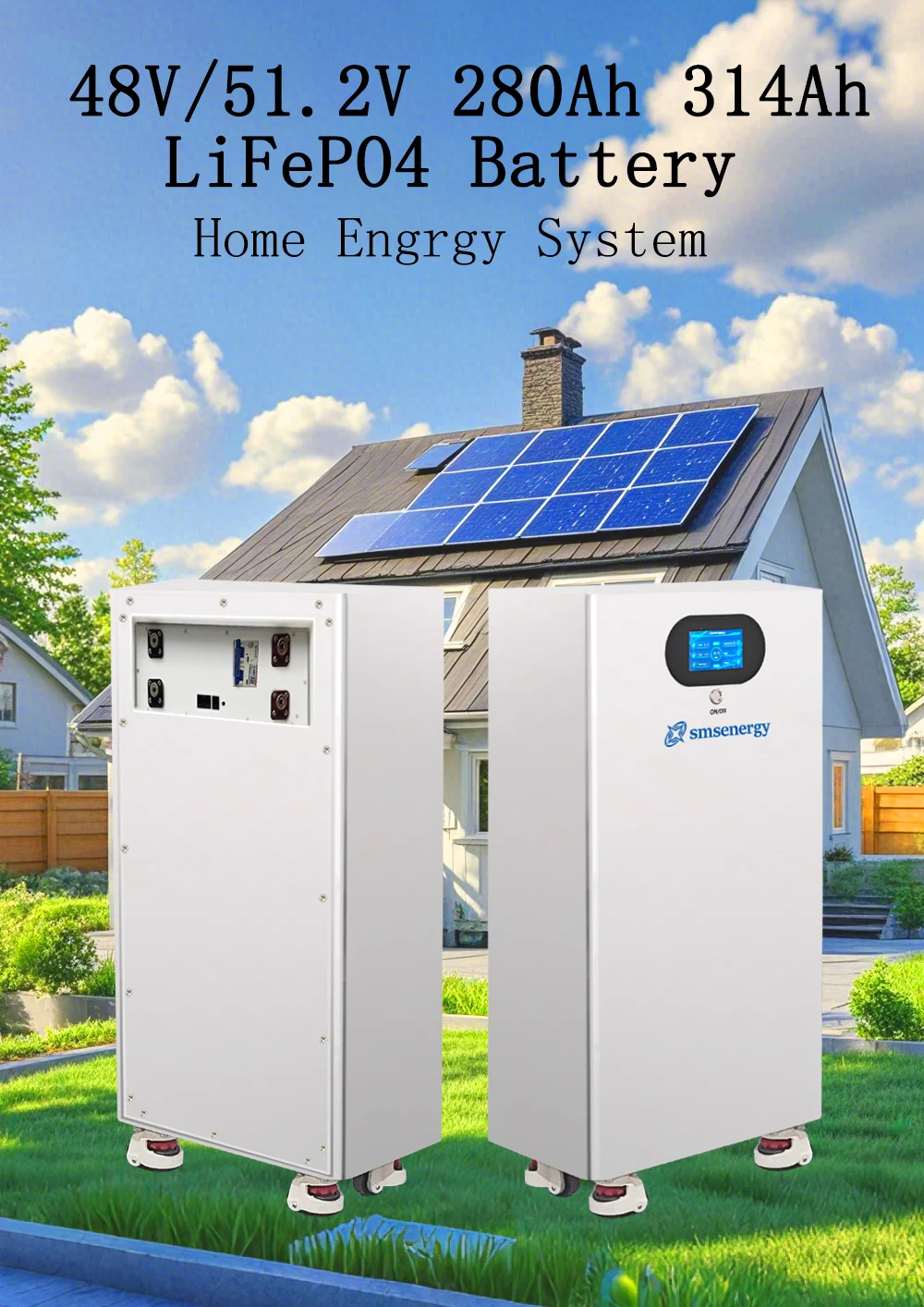 Solar Lithium Battery - 10000 Cycles, 15 Kwh for Home