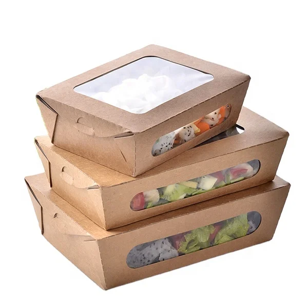Disposable Takeaway Paper Chinese Food Container Paper Salad Boxes ...
