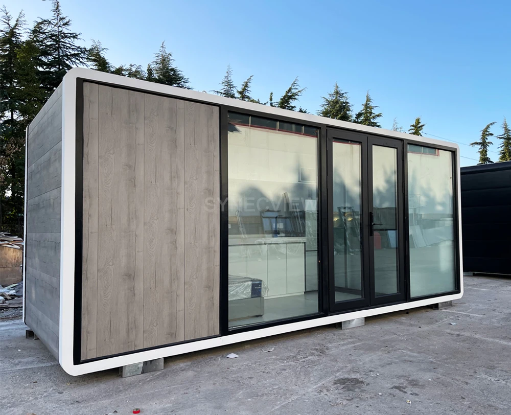 20ft 40ft Studio Pod Apple Cabin House Prefab House Glamping Pod Cabin ...