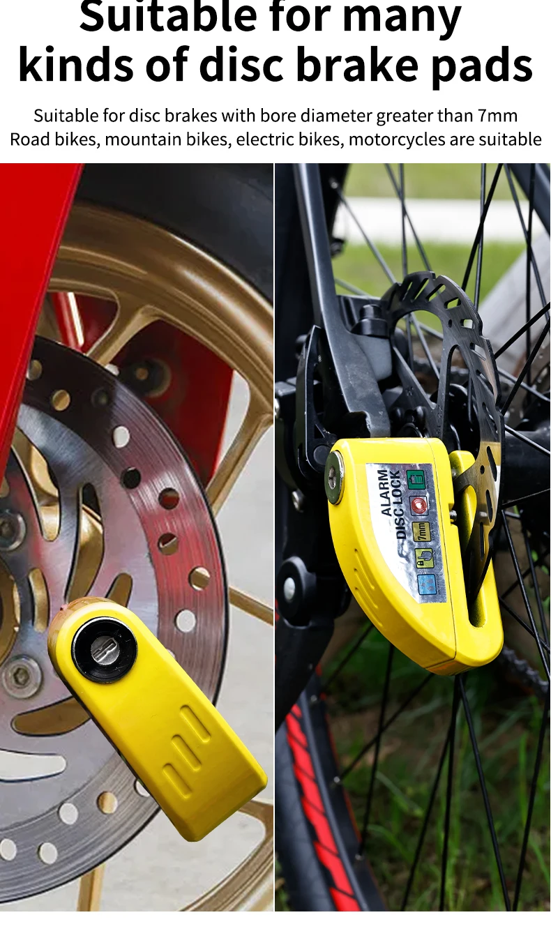 Wholesale Waterproof Disc Brake Lock - Anti-Theft Motorcycle Lock
