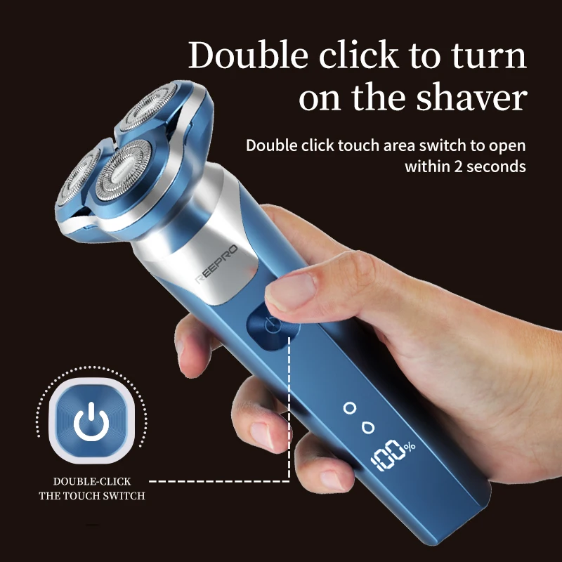 Usb Rotary Rechargeable Triple Blade Electric Shaver Usb Charging ...