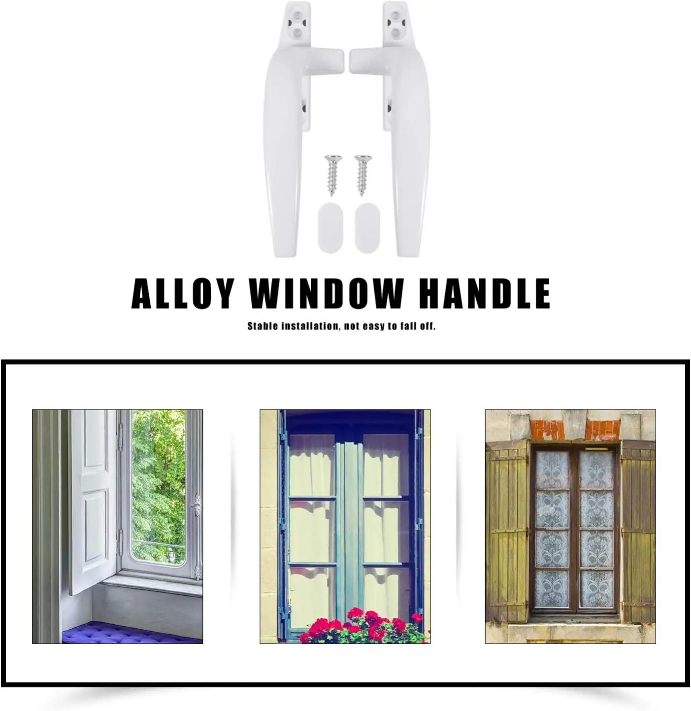 White Sliding Window Pulls & Crank Green House Removable Handle for ...